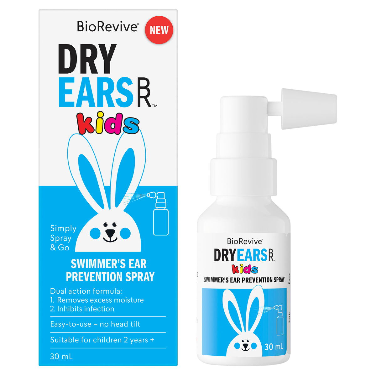 Dry Ears Kids - Swimmer's Ear Prevention Spray 30ml – BioRevive