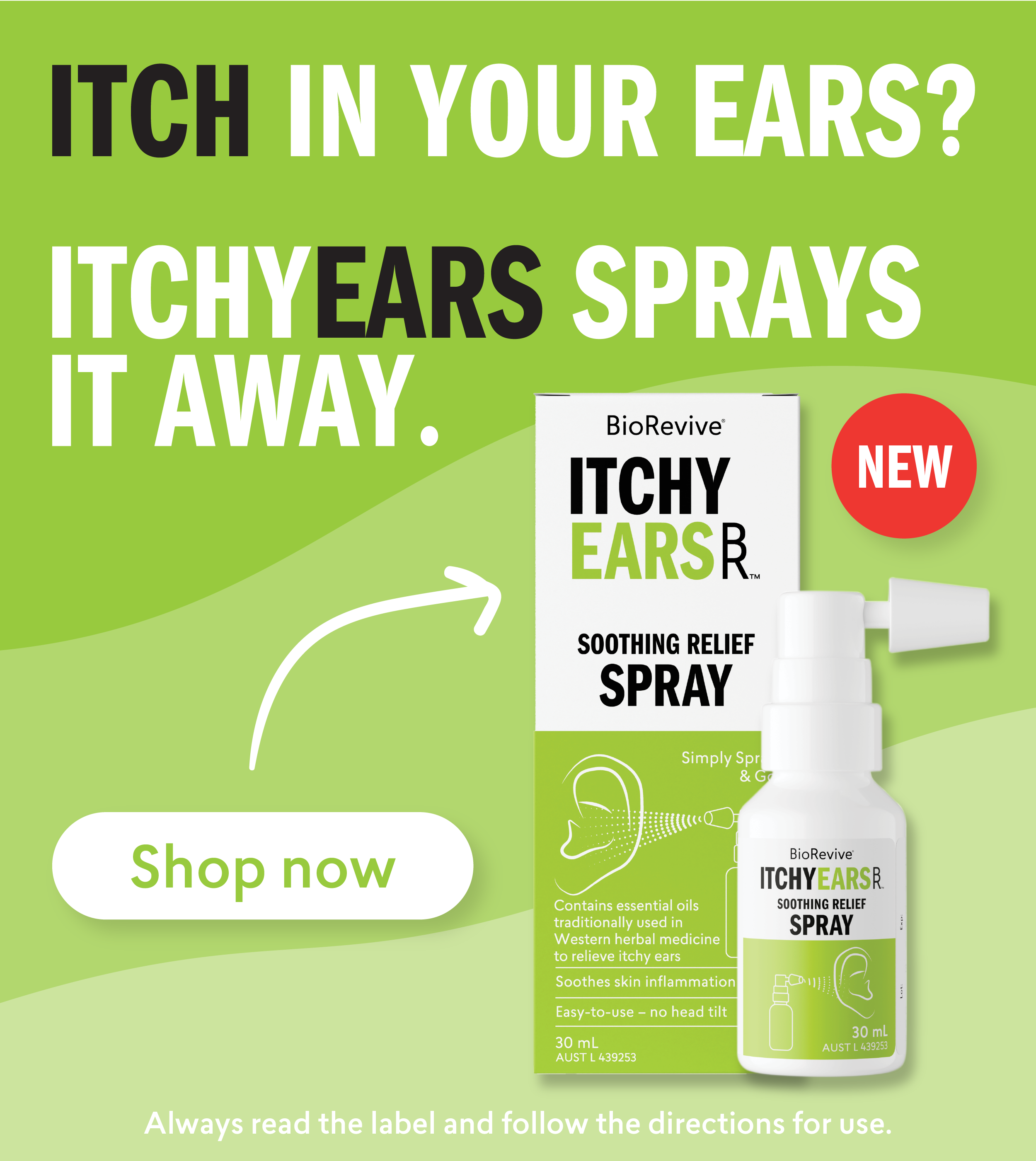 ItchyEars - Soothing Relief Spray 30ml – BioRevive