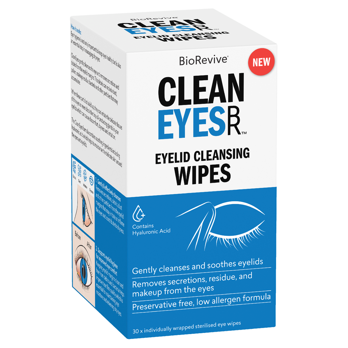 CleanEyes - Eyelid Cleansing Wipes – BioRevive