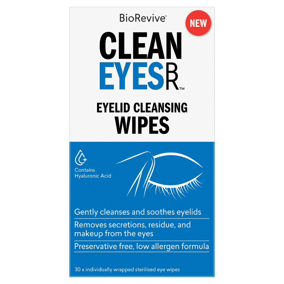 CleanEyes - Eyelid Cleansing Wipes – BioRevive