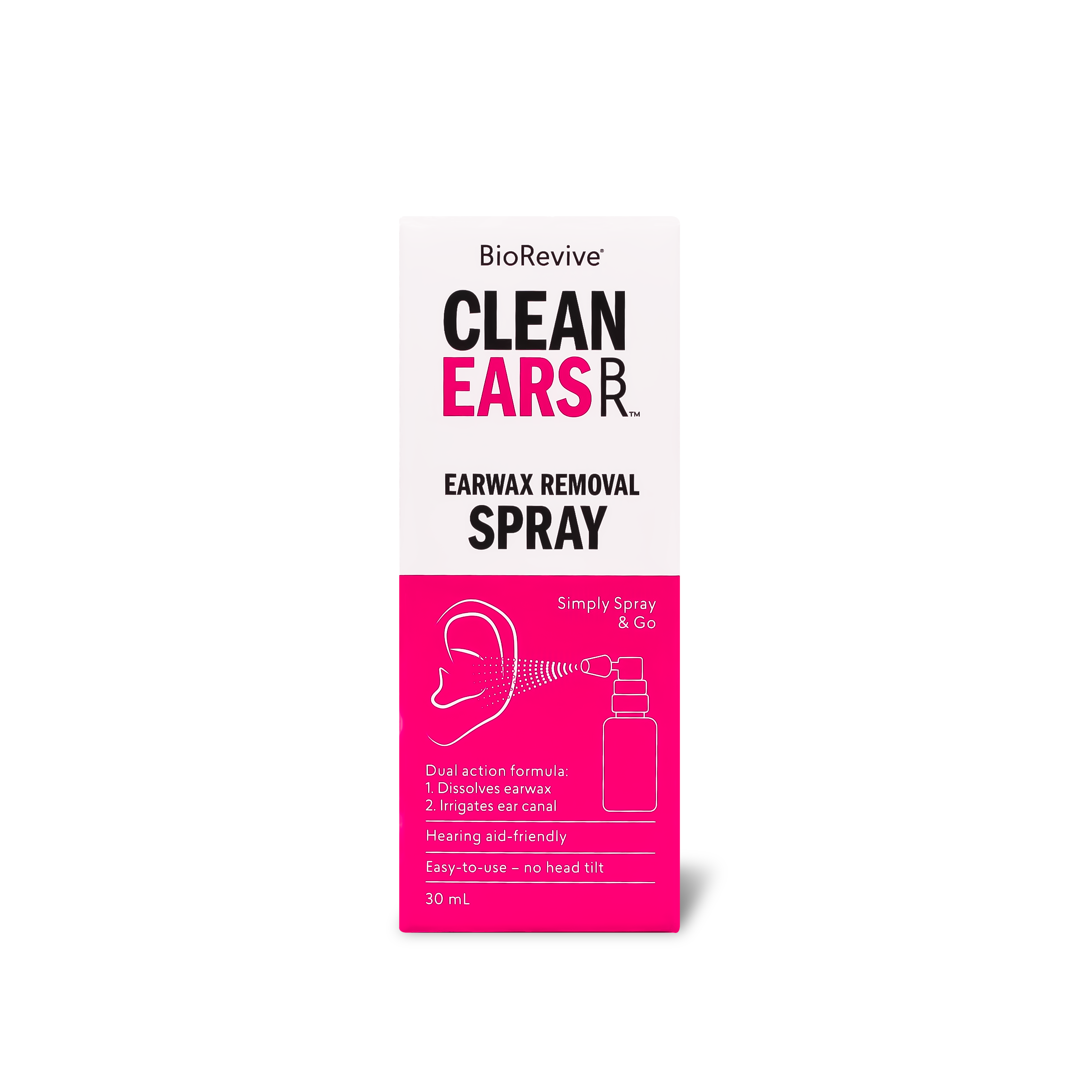 Clean Ears Earwax Removal Spray 30ml - For Blocked Ears – BioRevive