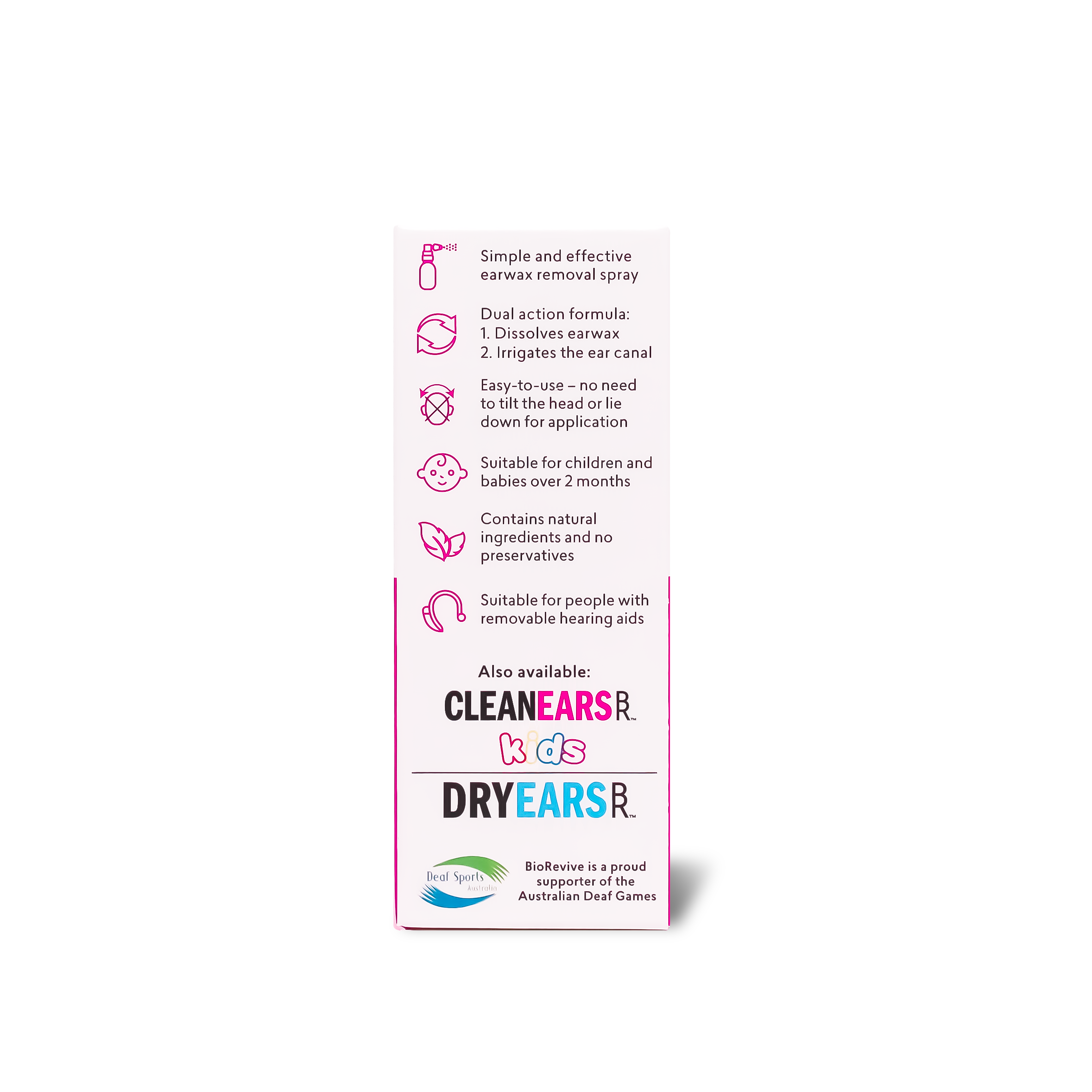 Clean Ears Earwax Removal Spray 30ml - For Blocked Ears – BioRevive